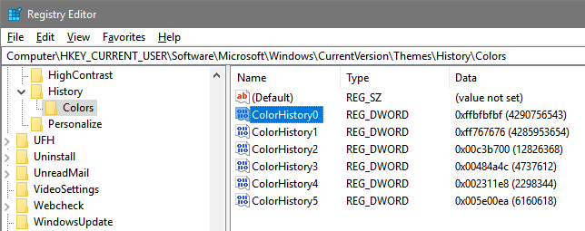 How To Clear Recent Colors History In Windows 10 WindowsLoop how-to-clear-recent-colors-history-in-windows-10-windowsloop