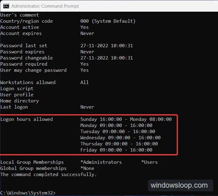 Jak ustawić ograniczenie czasu logowania dla dowolnego konta użytkownika systemu Windows ...