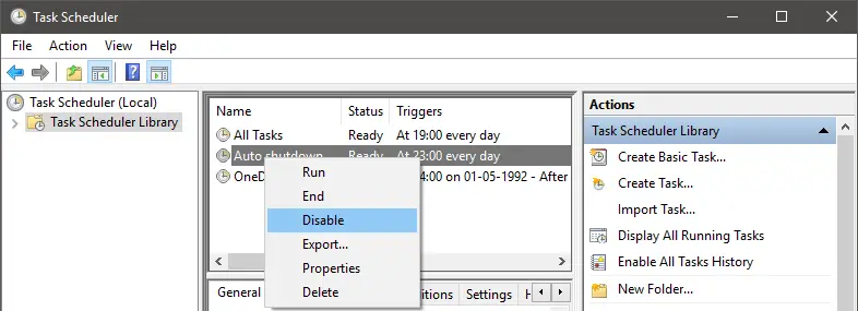 How to Schedule Shutdown on Windows 10