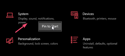 How to Pin Any Settings App Page to Start Menu on Windows 10