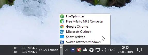 How To Add A Quick Launch Toolbar On Taskbar In Windows 10