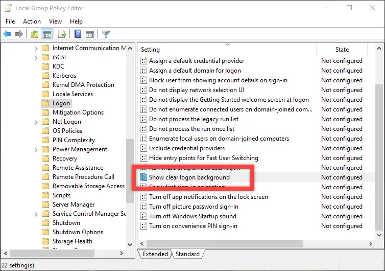 How to Disable Acrylic Blur on Login Screen on Windows 10