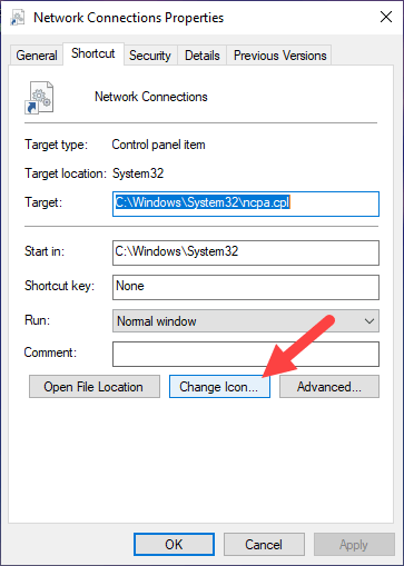How to Create Network Adapters Shortcut in Windows 10