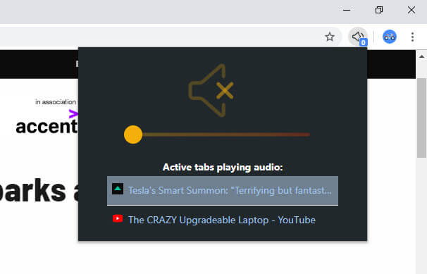 How to Control or Adjust Google Chrome Tab Volume in Windows