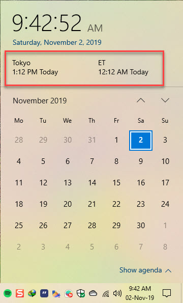 How to Show Multiple Clocks on Taskbar in Windows