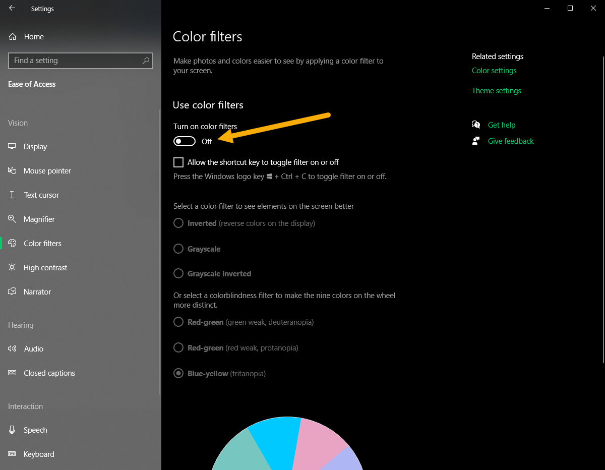 How to Enable Colorblind Mode in Windows 10 - Color Blind Filters